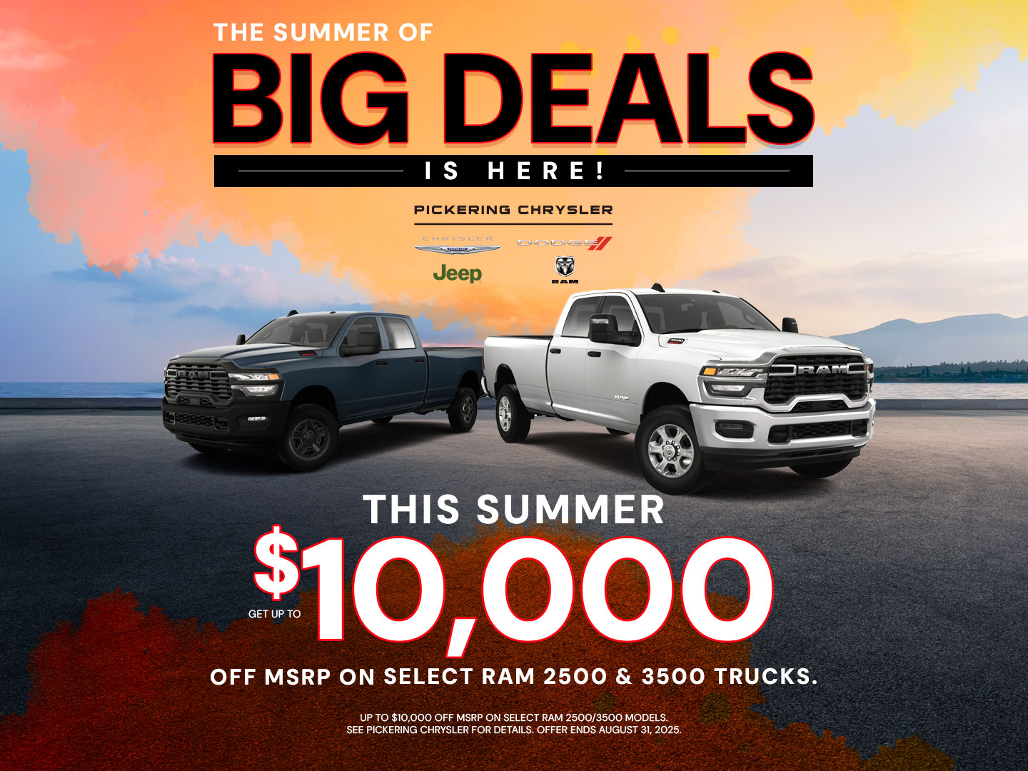 The Summer of Big Deals Is Here - Pickering Chrysler Dodge Jeep