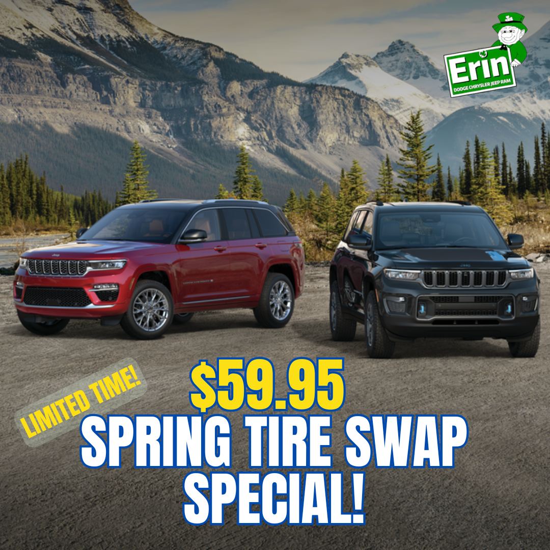 Spring Tire Changeover For Only $59.95! - Erin Dodge Chrysler Jeep Ram