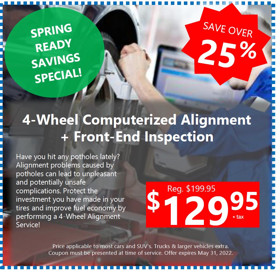 4-Wheel Computerized Alignment plus Front End Inspection